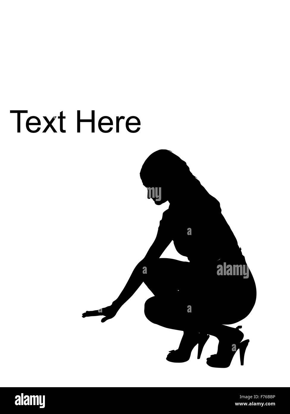 Creative young woman sitting Black and White Stock Photos & Images - Alamy