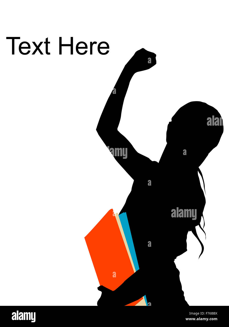 posing woman with files Stock Photo - Alamy