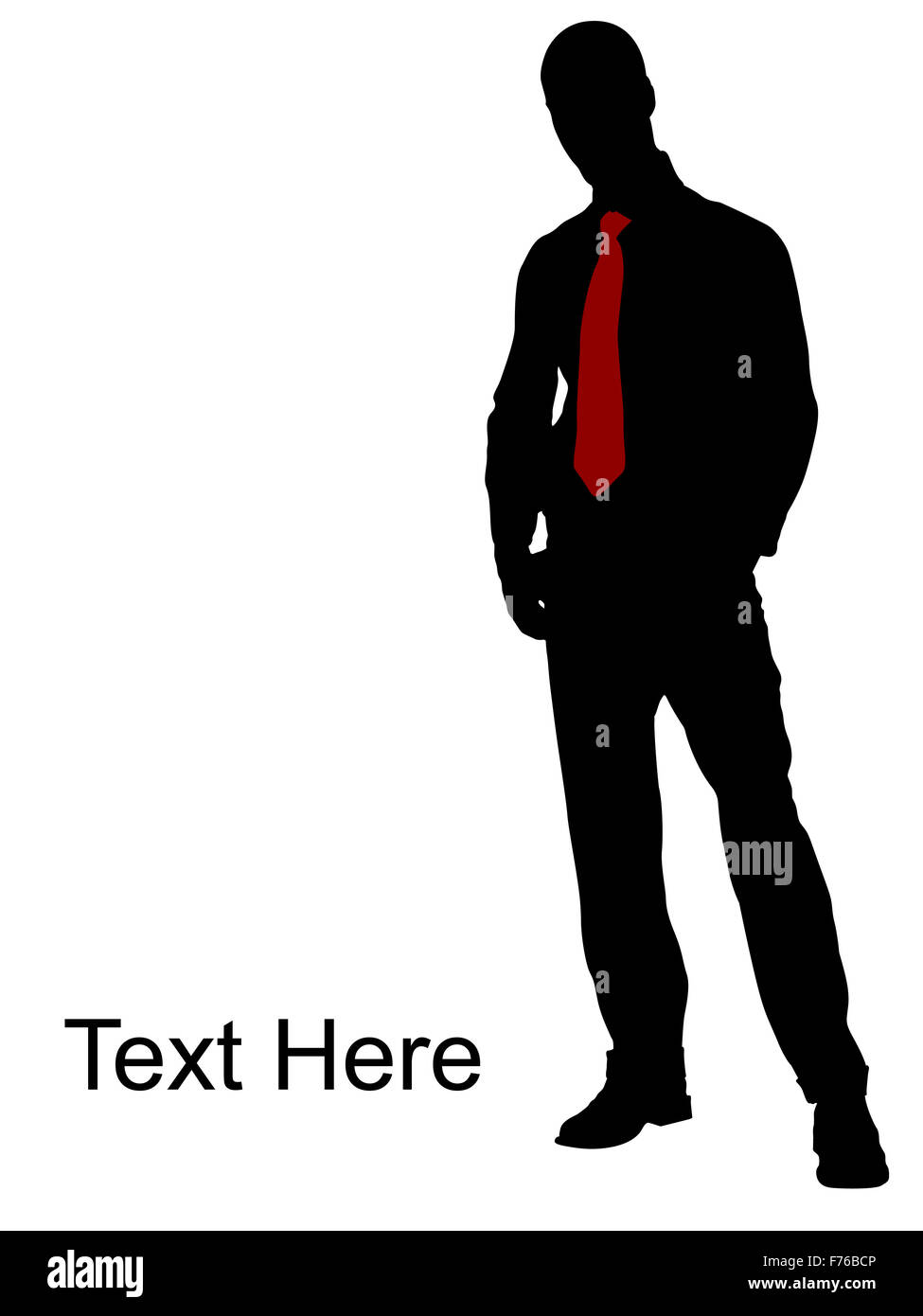 full pose of businessman Stock Photo - Alamy
