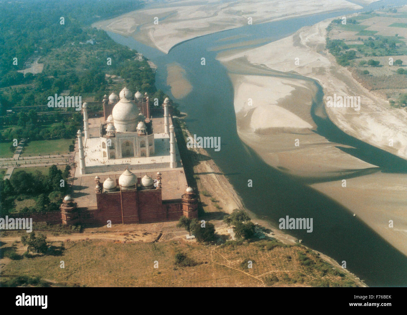 Taj Mahal aerial , Agra, Delhi, India, Asia Stock Photo - Alamy