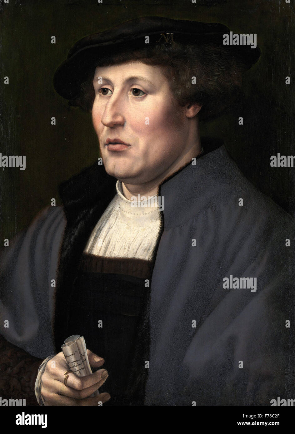 Jan Gossaert - Portrait of a Man Stock Photo - Alamy