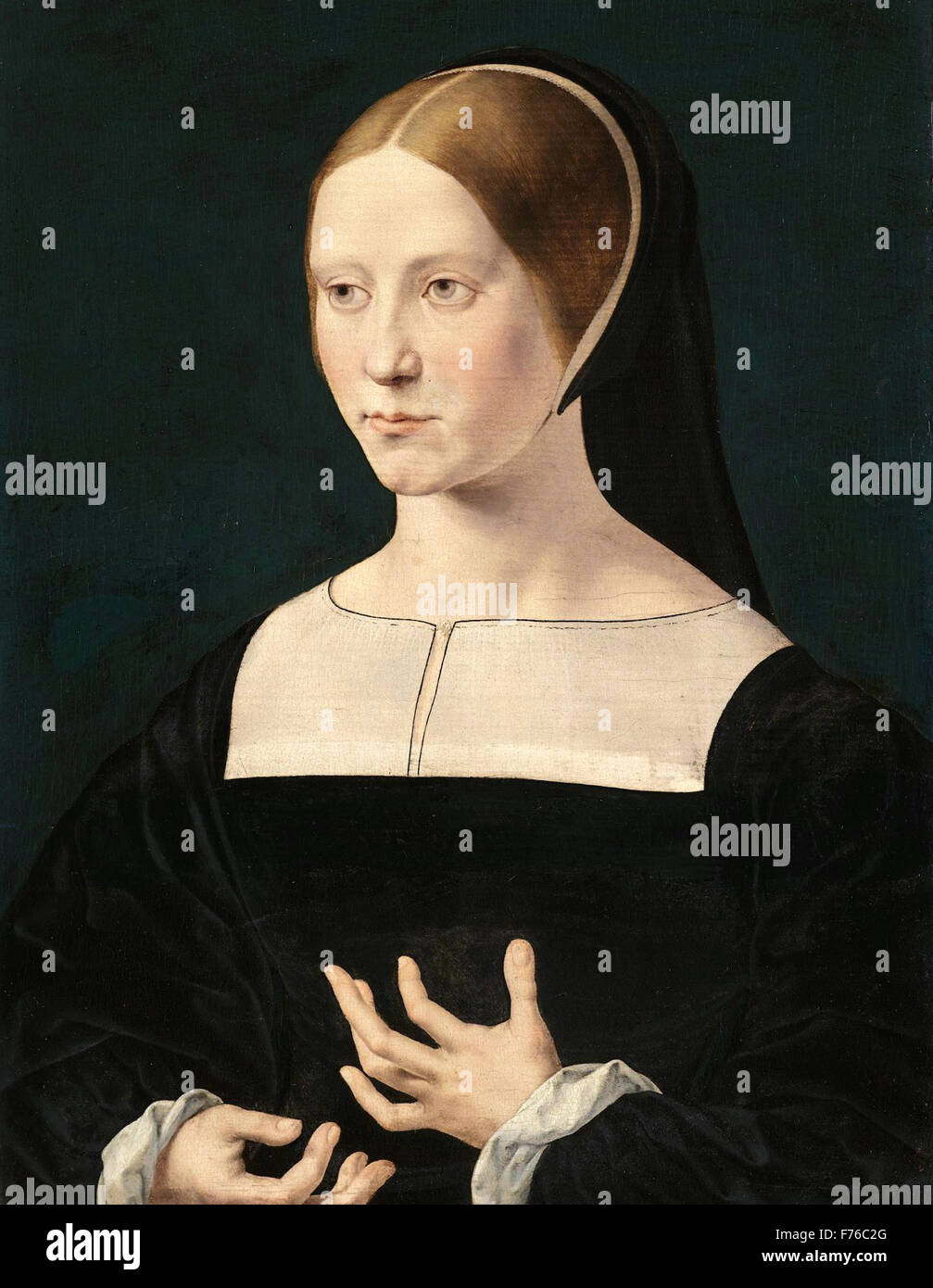 Jan Gossaert - Portrait of a Young Woman Stock Photo - Alamy