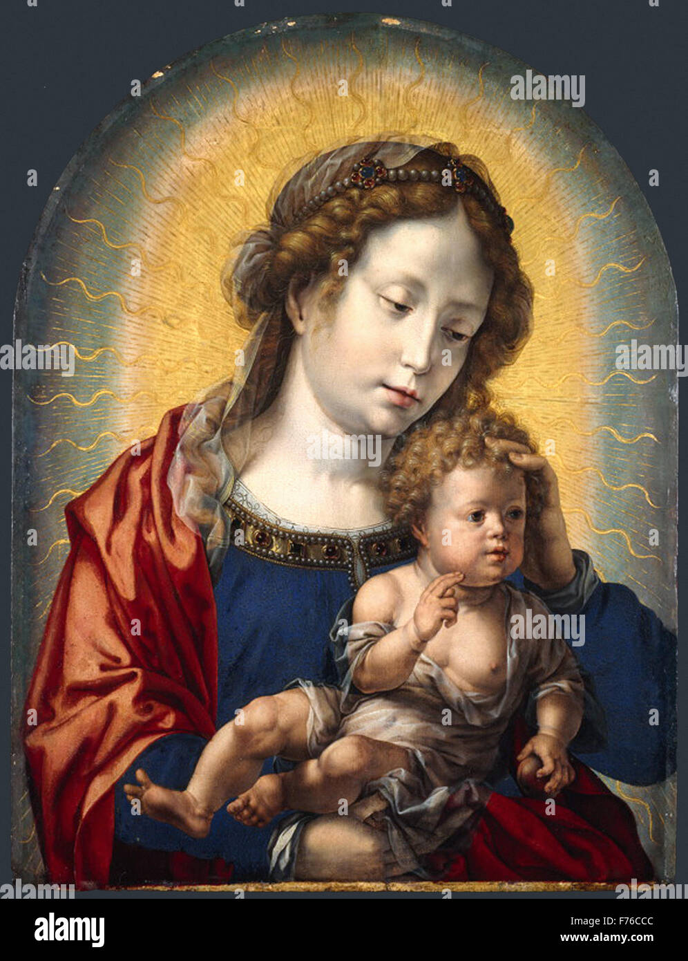 Jan Gossaert - Virgin and Child Stock Photo - Alamy