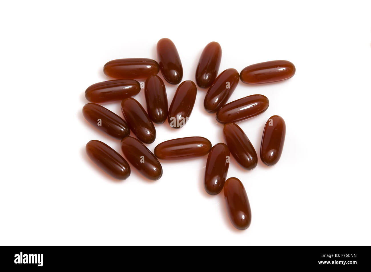 Brown capsule pill nobody hi-res stock photography and images - Alamy