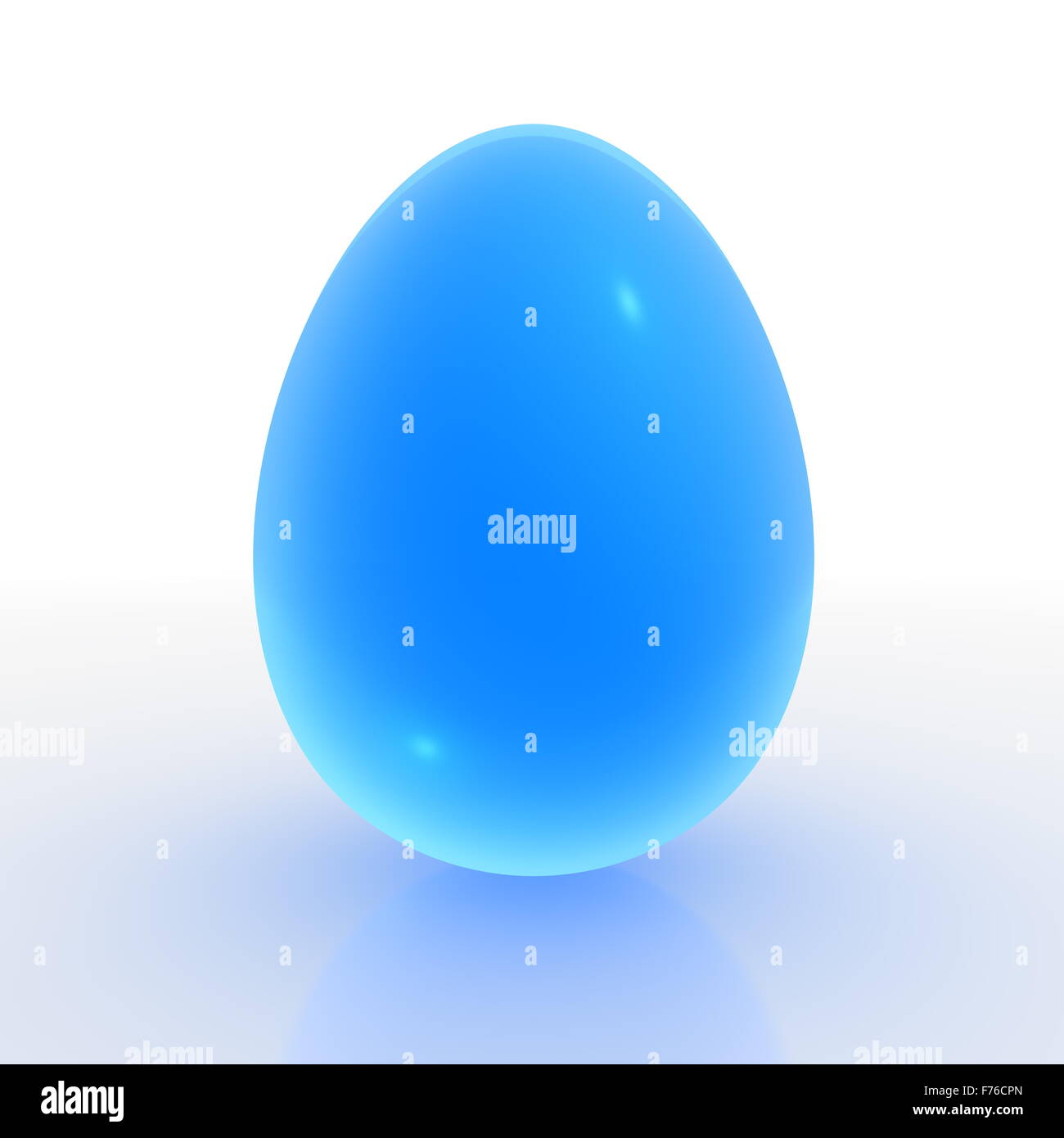 A Blue Translucent Egg Stock Photo - Alamy