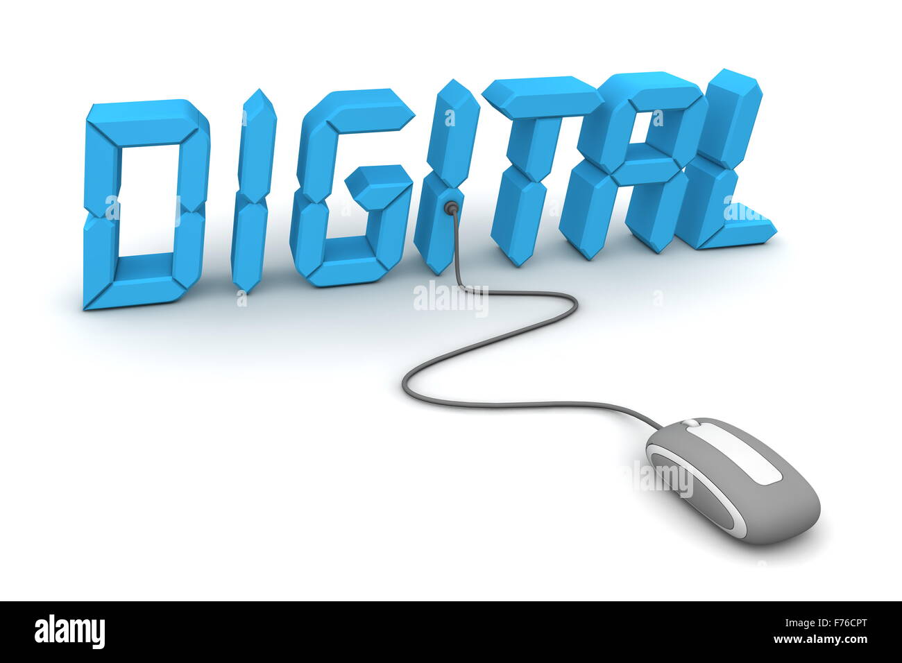 Browse Digital in Blue - LCD Style Stock Photo - Alamy