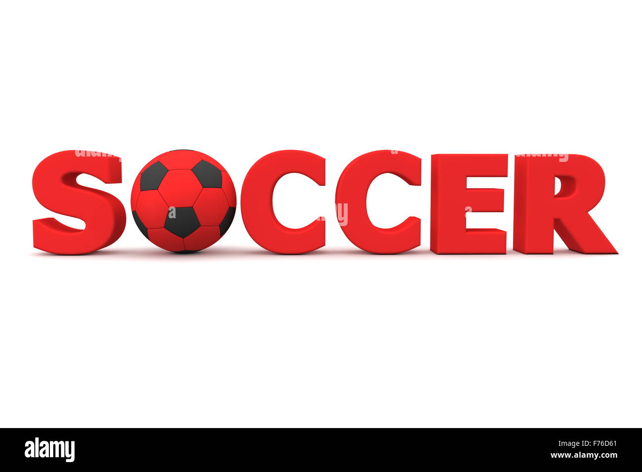 Football Soccer Red Stock Photo - Alamy