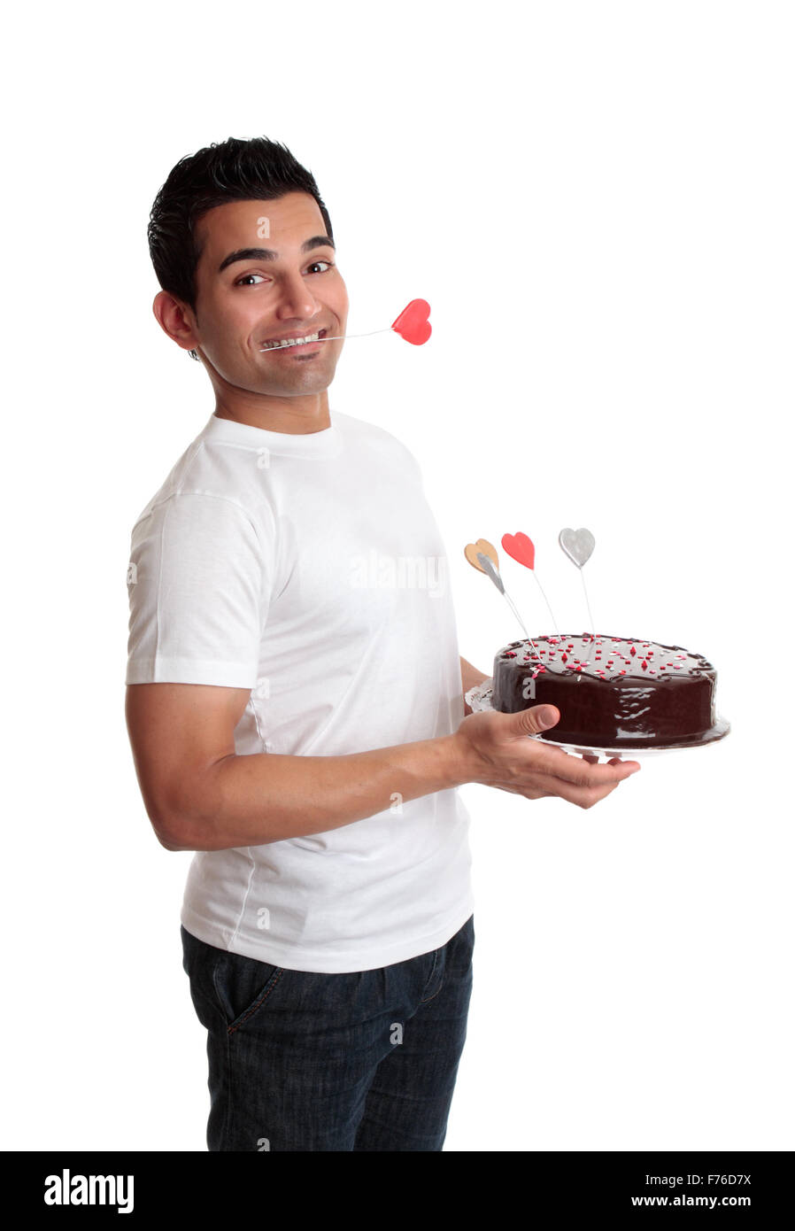 Man chocolate cake face hi-res stock photography and images - Alamy