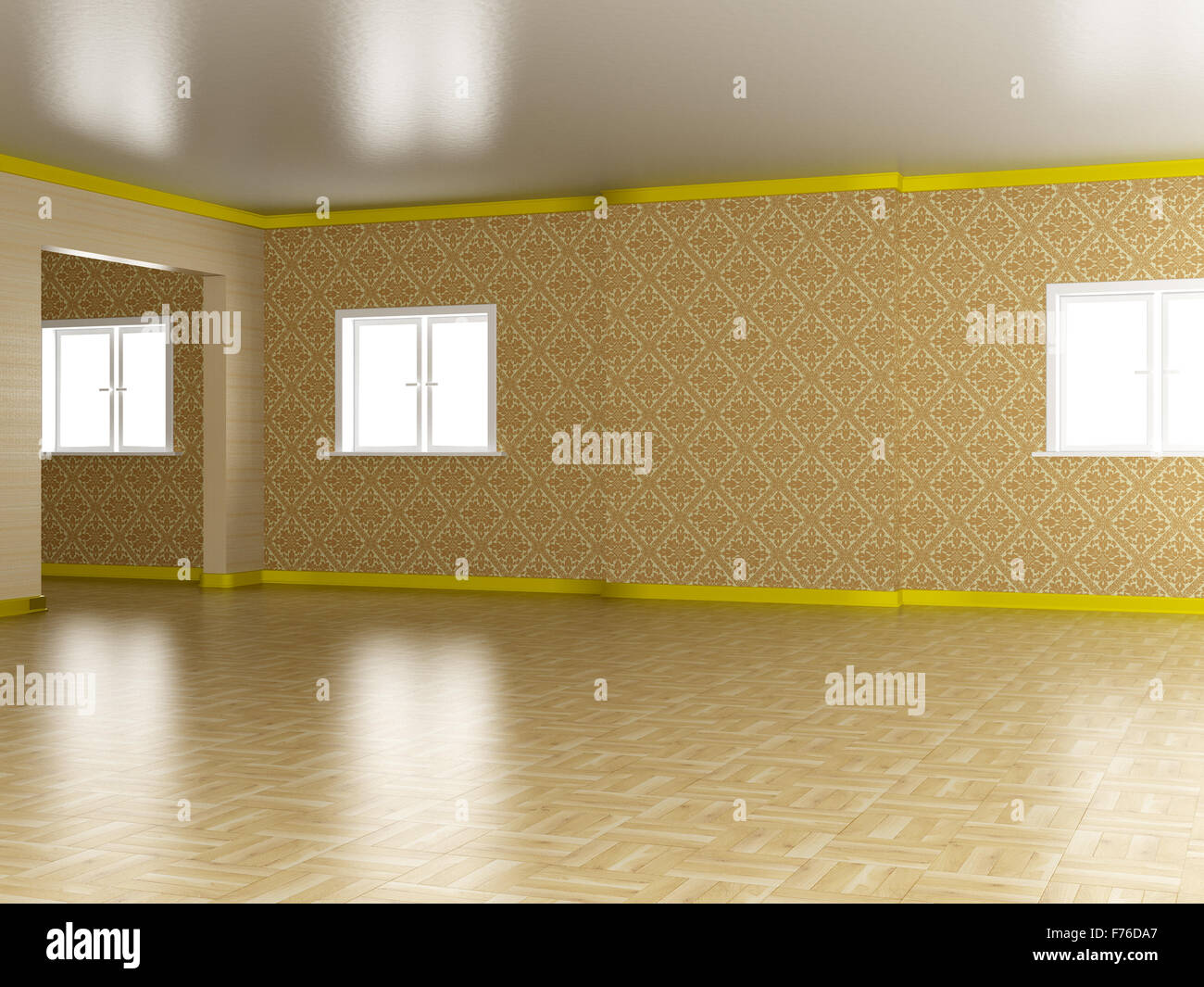 Empty modern hall room hi-res stock photography and images - Alamy