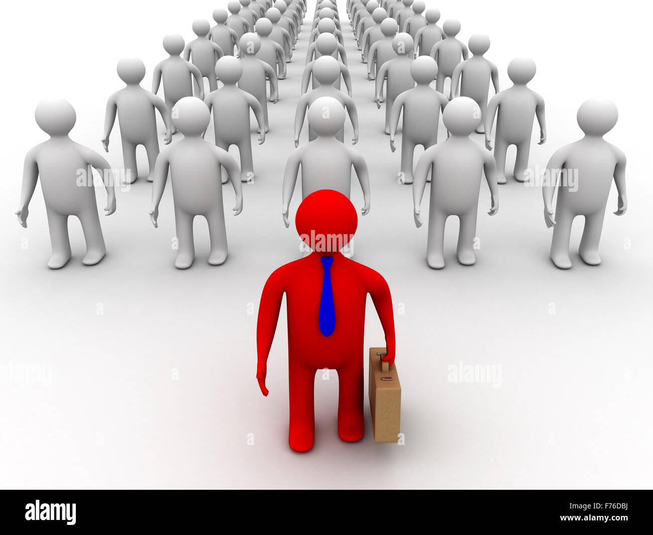 Conceptual image of teamwork. 3D image Stock Photo - Alamy