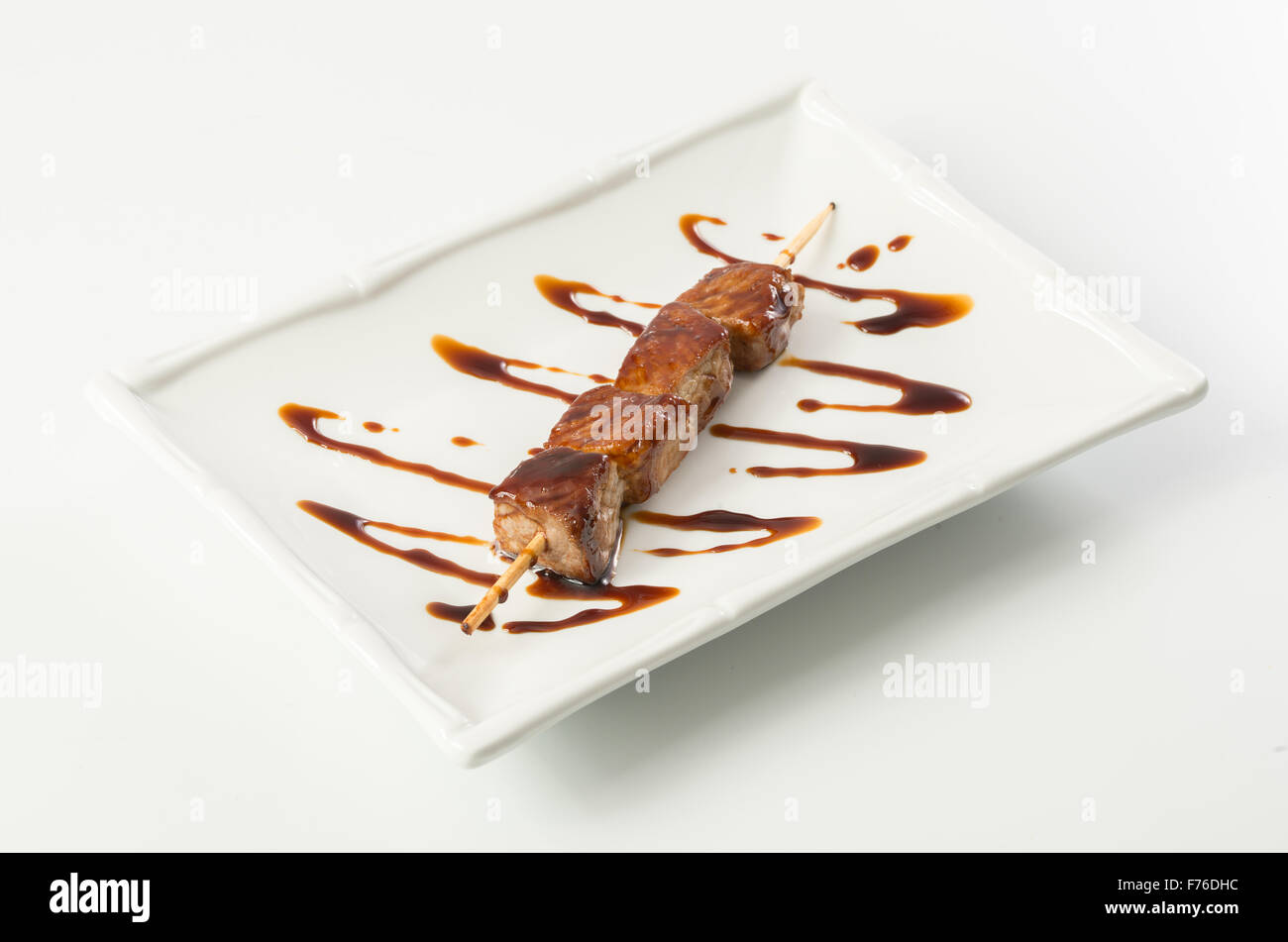 Grilled meat on stick Stock Photo - Alamy