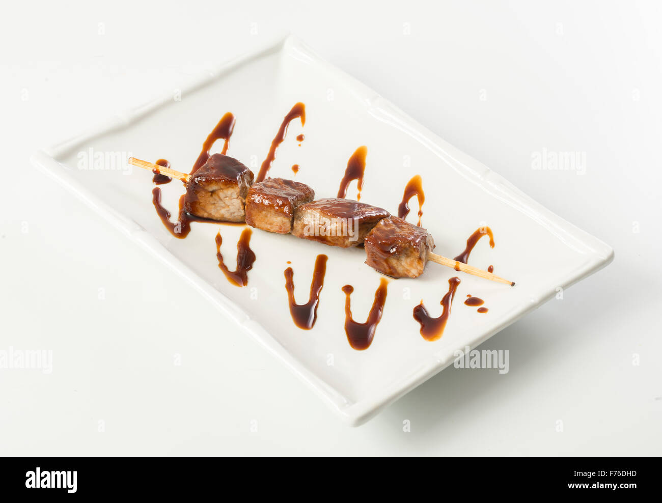 Grilled meat on stick Stock Photo - Alamy