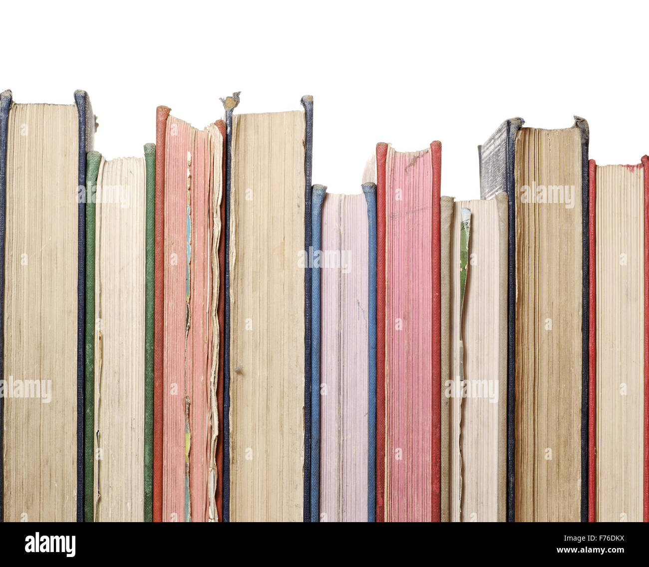 row of old books Stock Photo - Alamy