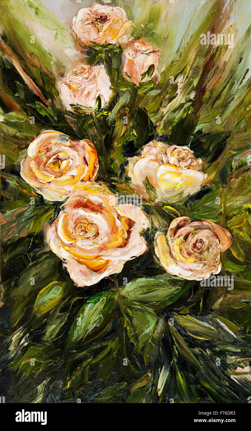 Bouquet Of Roses Painting