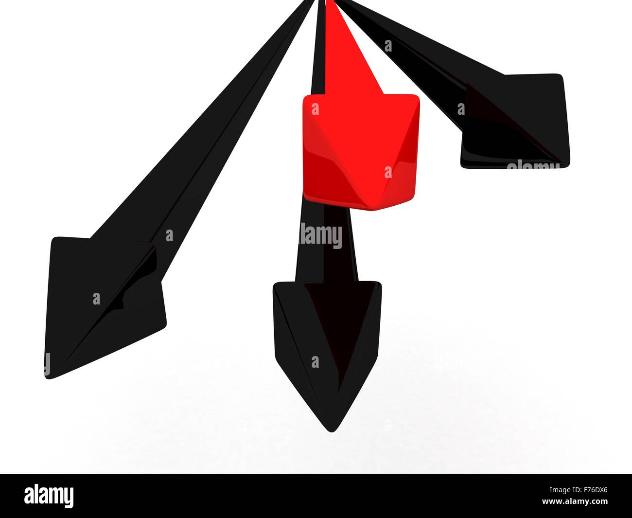 red loss arrow Stock Photo - Alamy