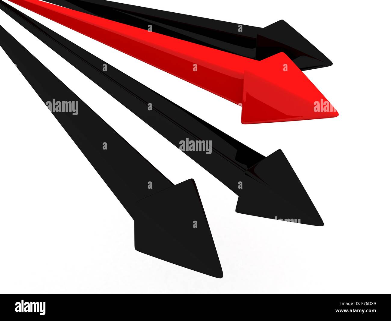 three dimensional loss arrows Stock Photo - Alamy