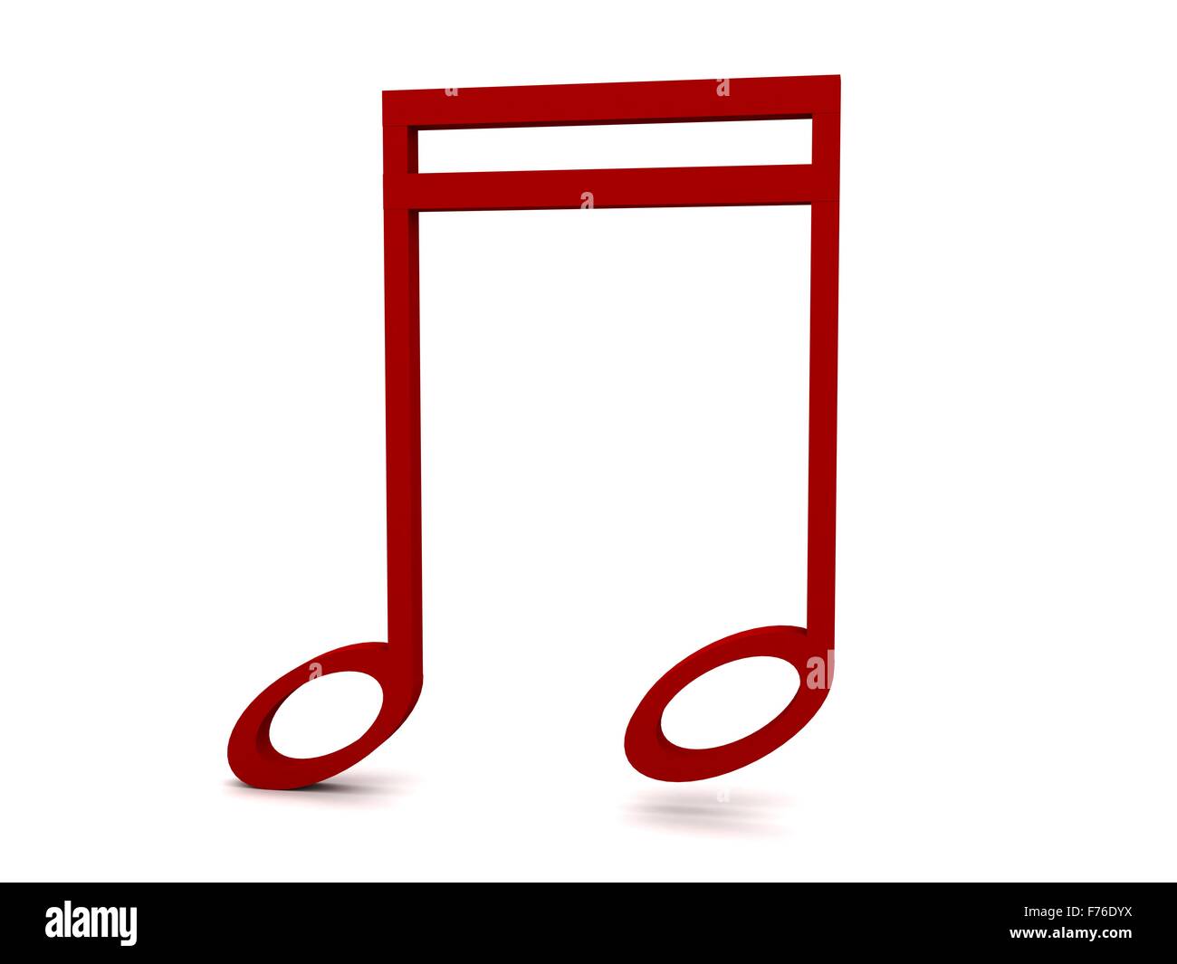 three dimensional red notation of music Stock Photo - Alamy