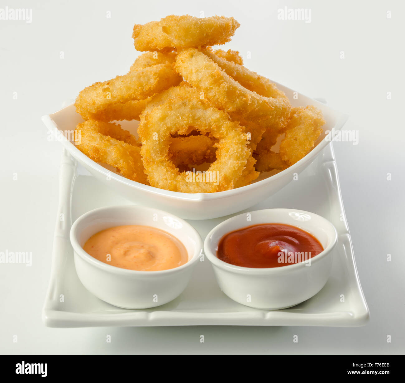 Deep Fried Calamari Rings Stock Photo - Alamy