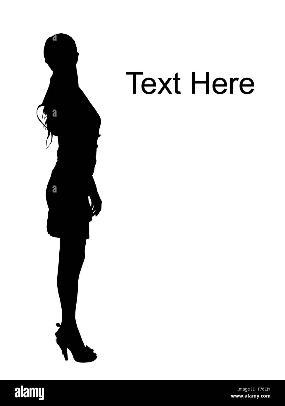 Female body model side view Cut Out Stock Images & Pictures - Alamy
