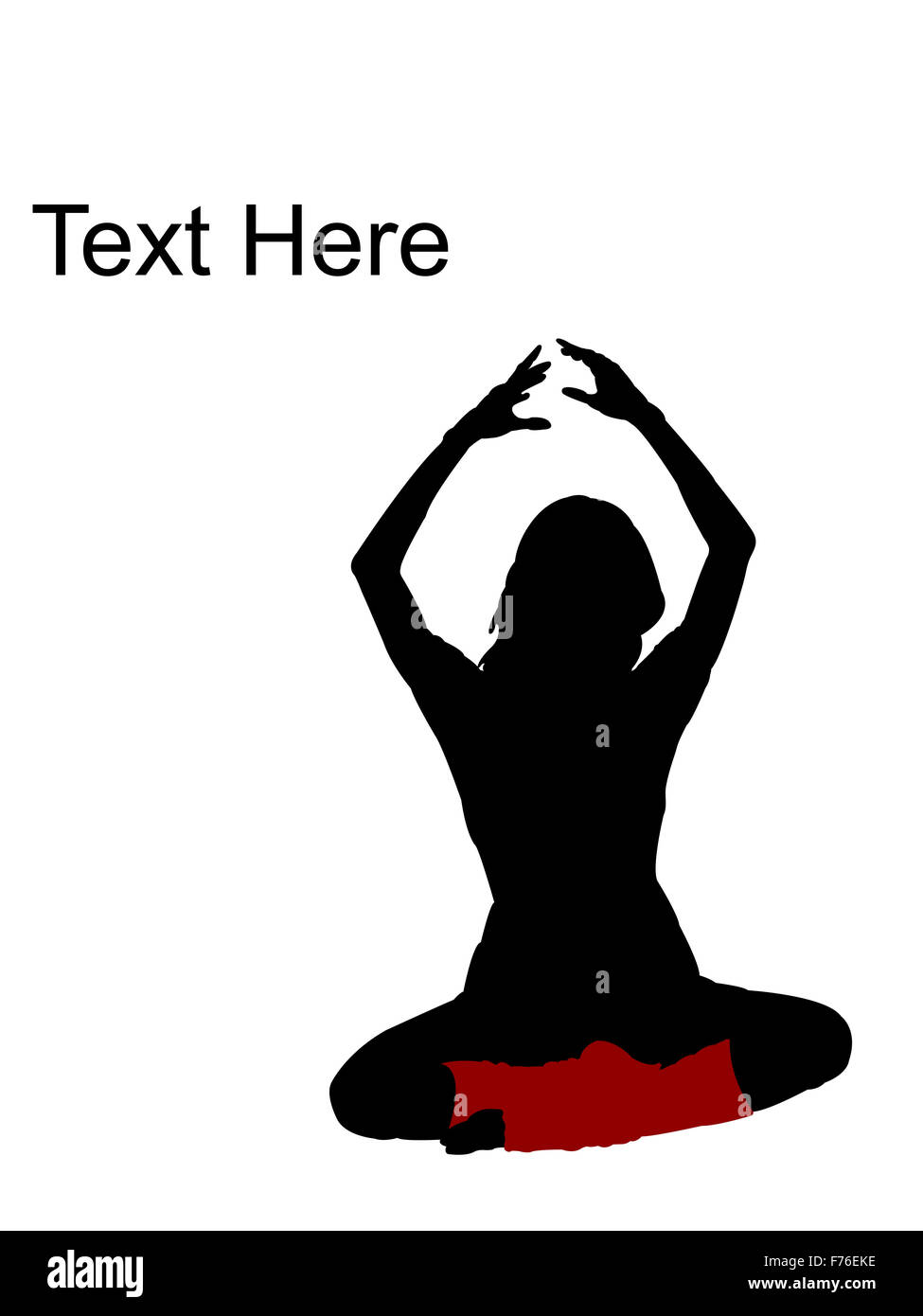 lady with raised arms Stock Photo - Alamy