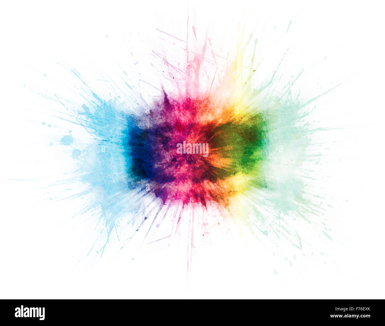 Rainbow explosion vector Cut Out Stock Images & Pictures - Alamy