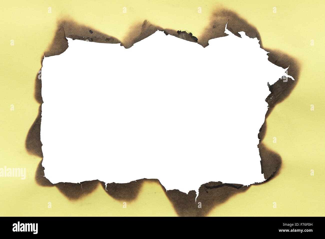 Burned Paper Frame Stock Photo - Alamy