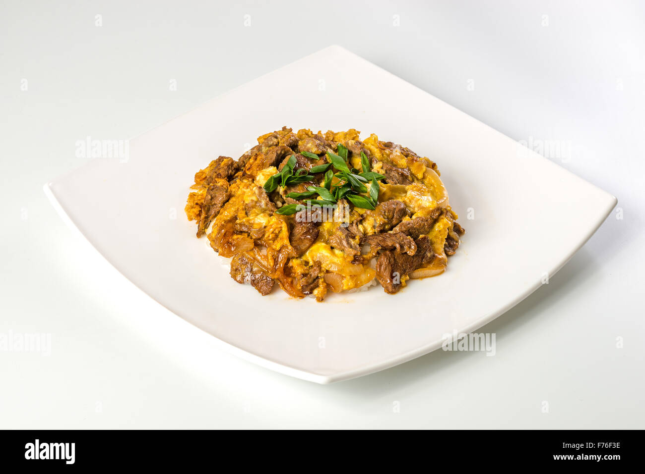 Carry chicken in plate Stock Photo - Alamy