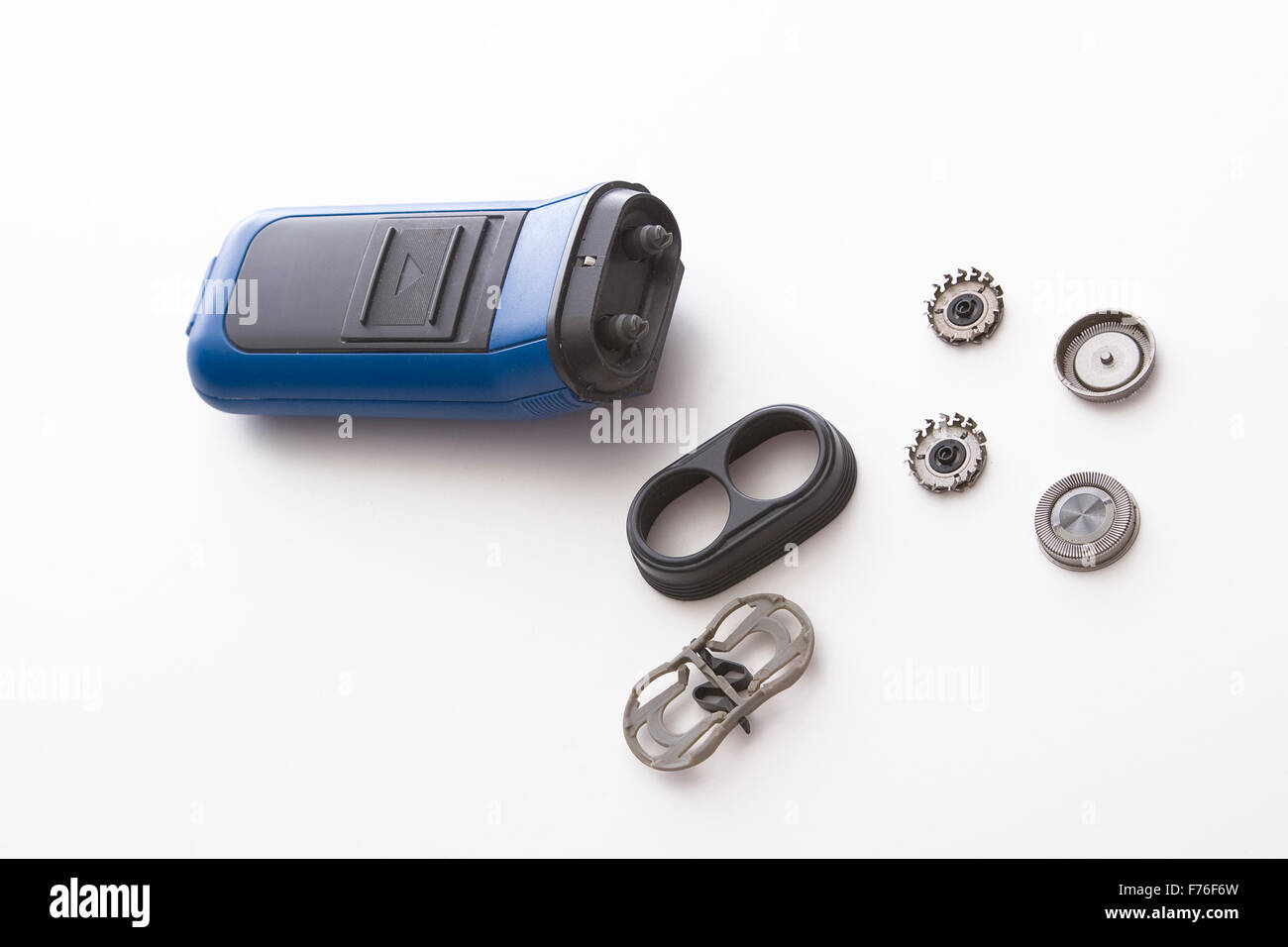 Electric razor and it's part Stock Photo - Alamy