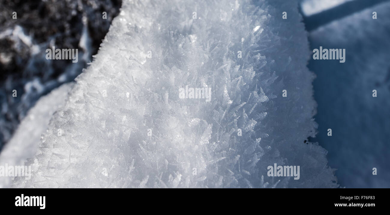 Frosted flakes - Snow flakes covered in large frost crystals Stock ...