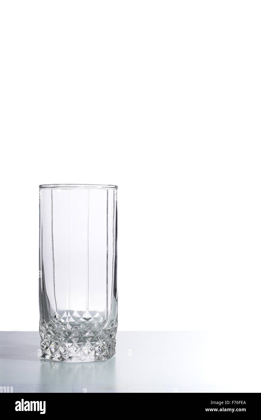 Isolated empty glass Stock Photo - Alamy