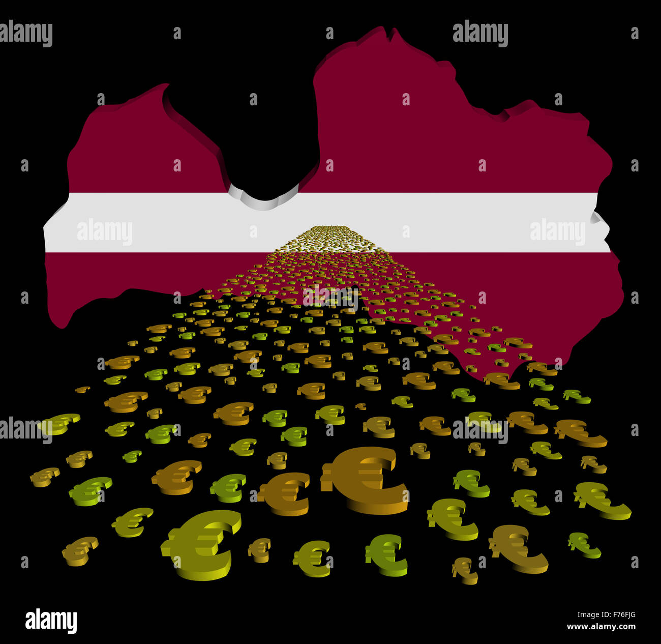 Latvia map hi-res stock photography and images - Alamy