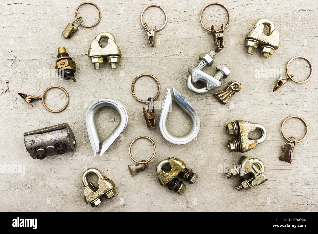 Shiny tools on a grunge background Stock Photo - Alamy