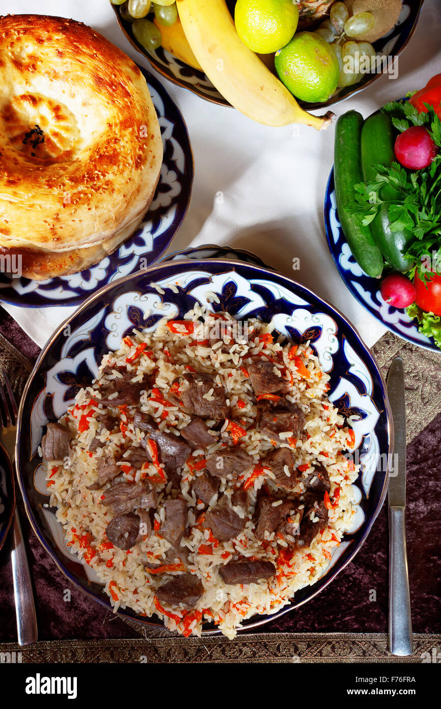 Traditional eastern dishes Stock Photo - Alamy