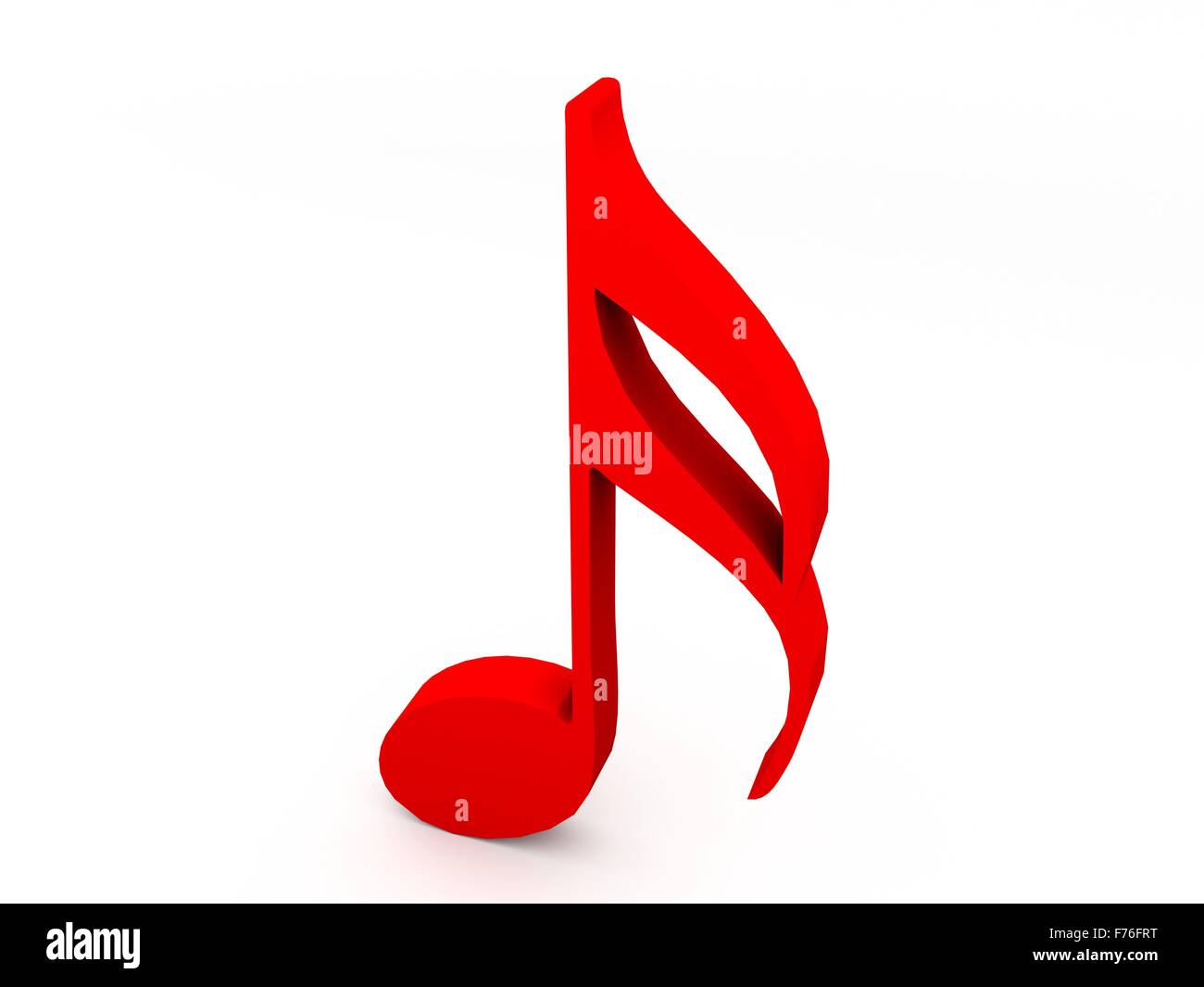 red treble clef note Stock Photo - Alamy