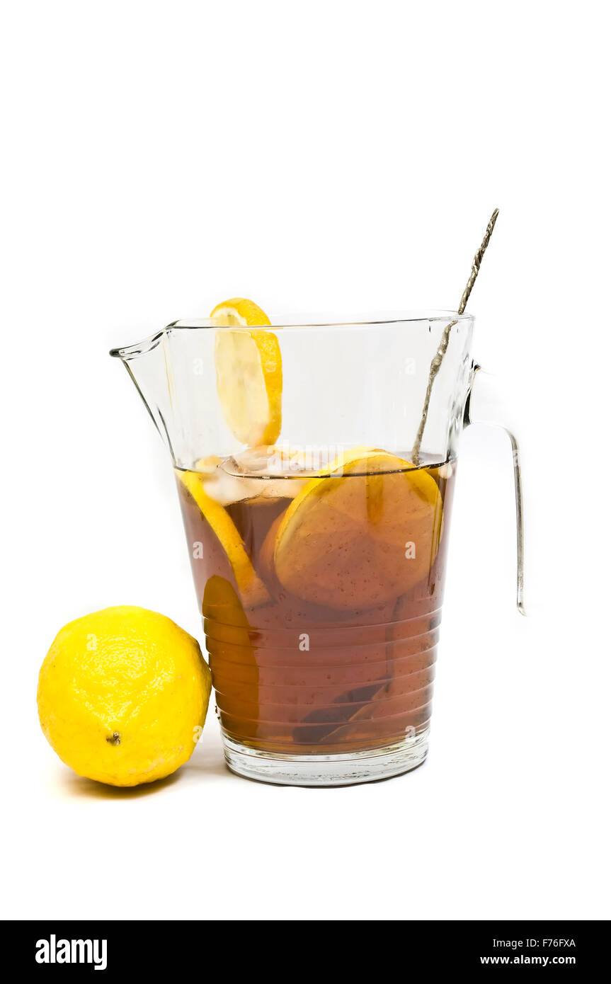 refreshing lemon tea Stock Photo - Alamy