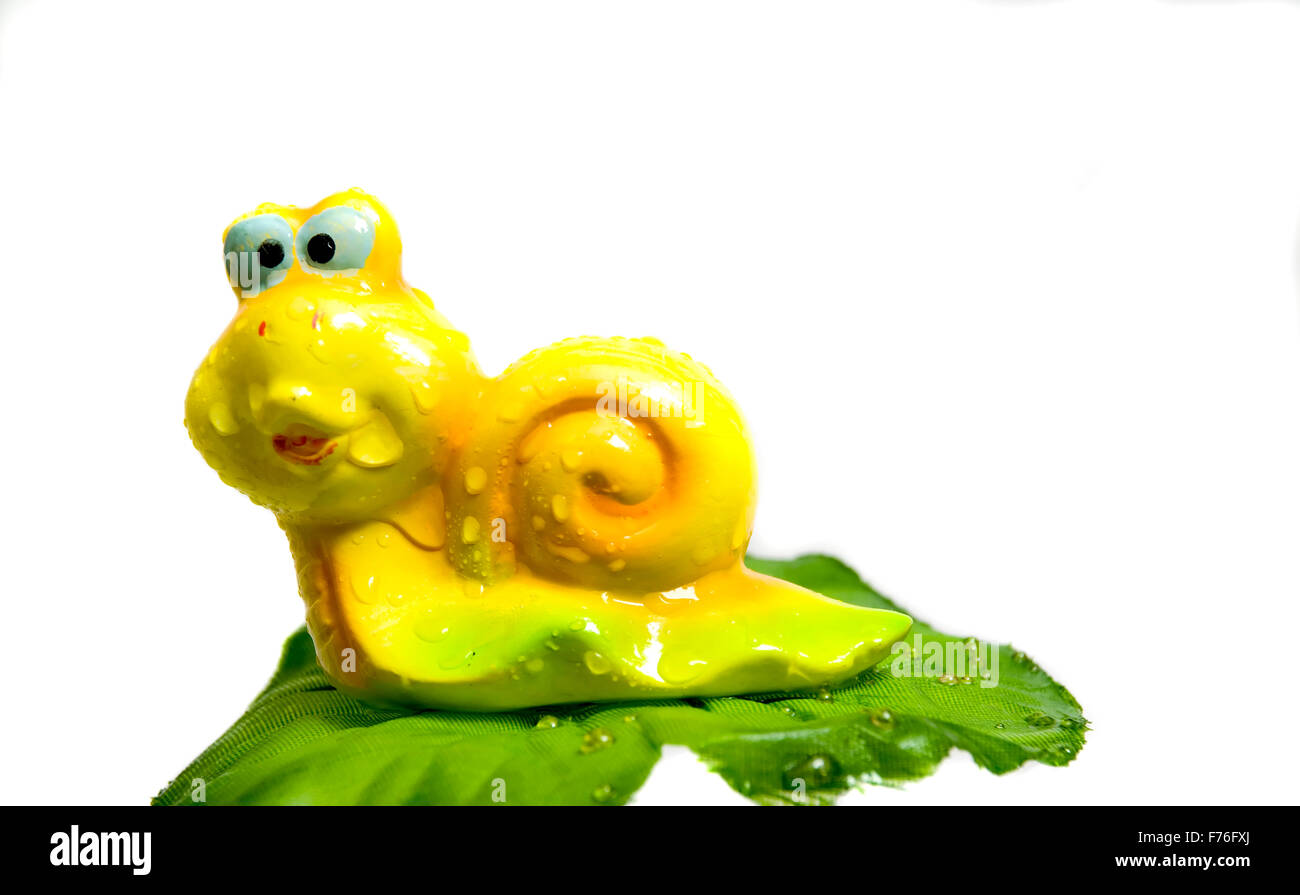 Bright yellow snail hi-res stock photography and images - Alamy