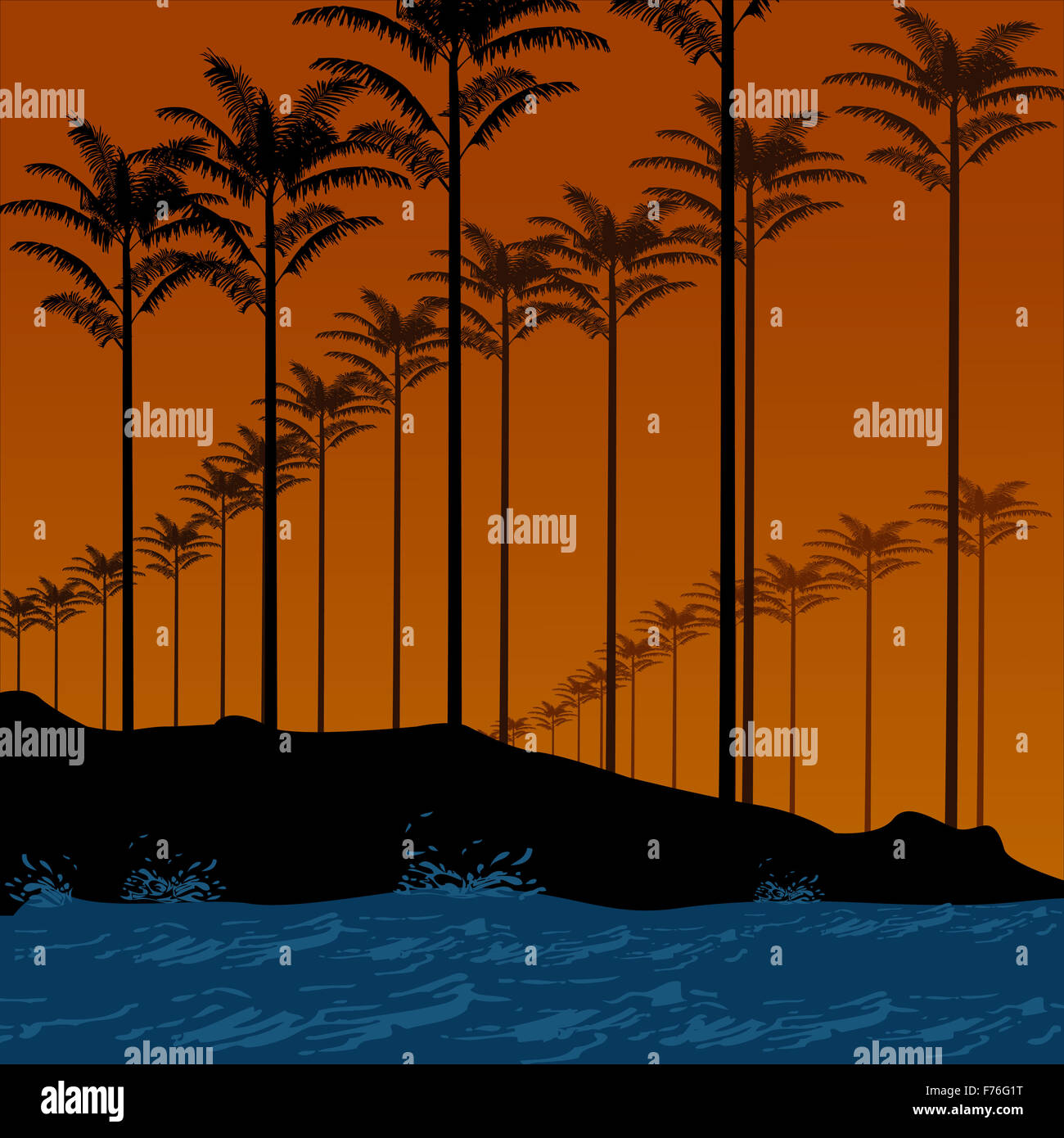 Coconut trees sea hi-res stock photography and images - Alamy