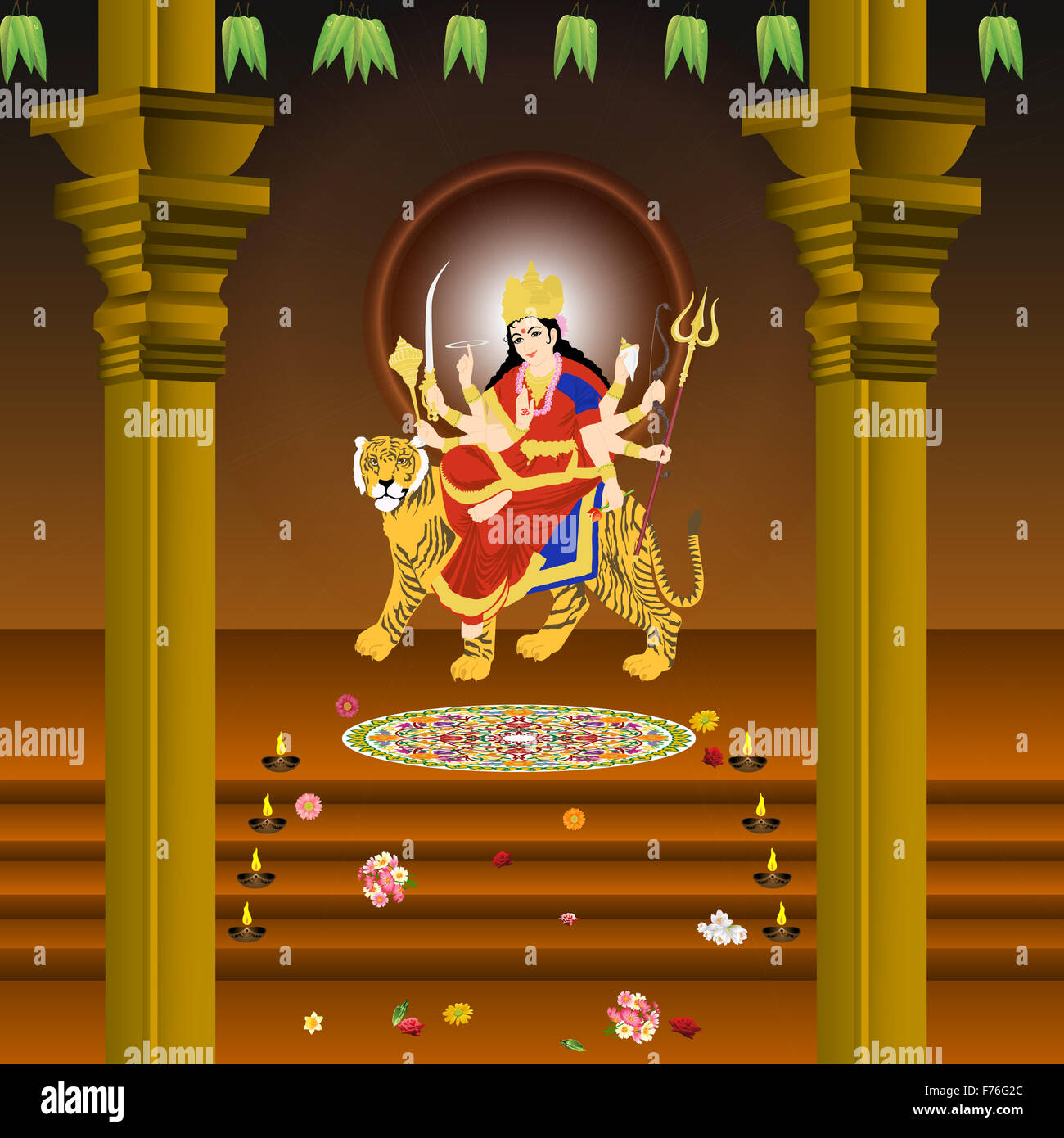 Durga sword hi-res stock photography and images - Alamy