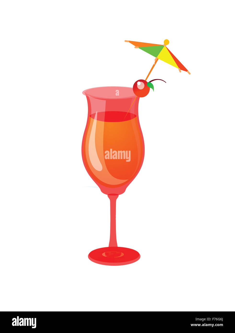 cocktail, mocktail, drink glass with a white background Stock Photo - Alamy