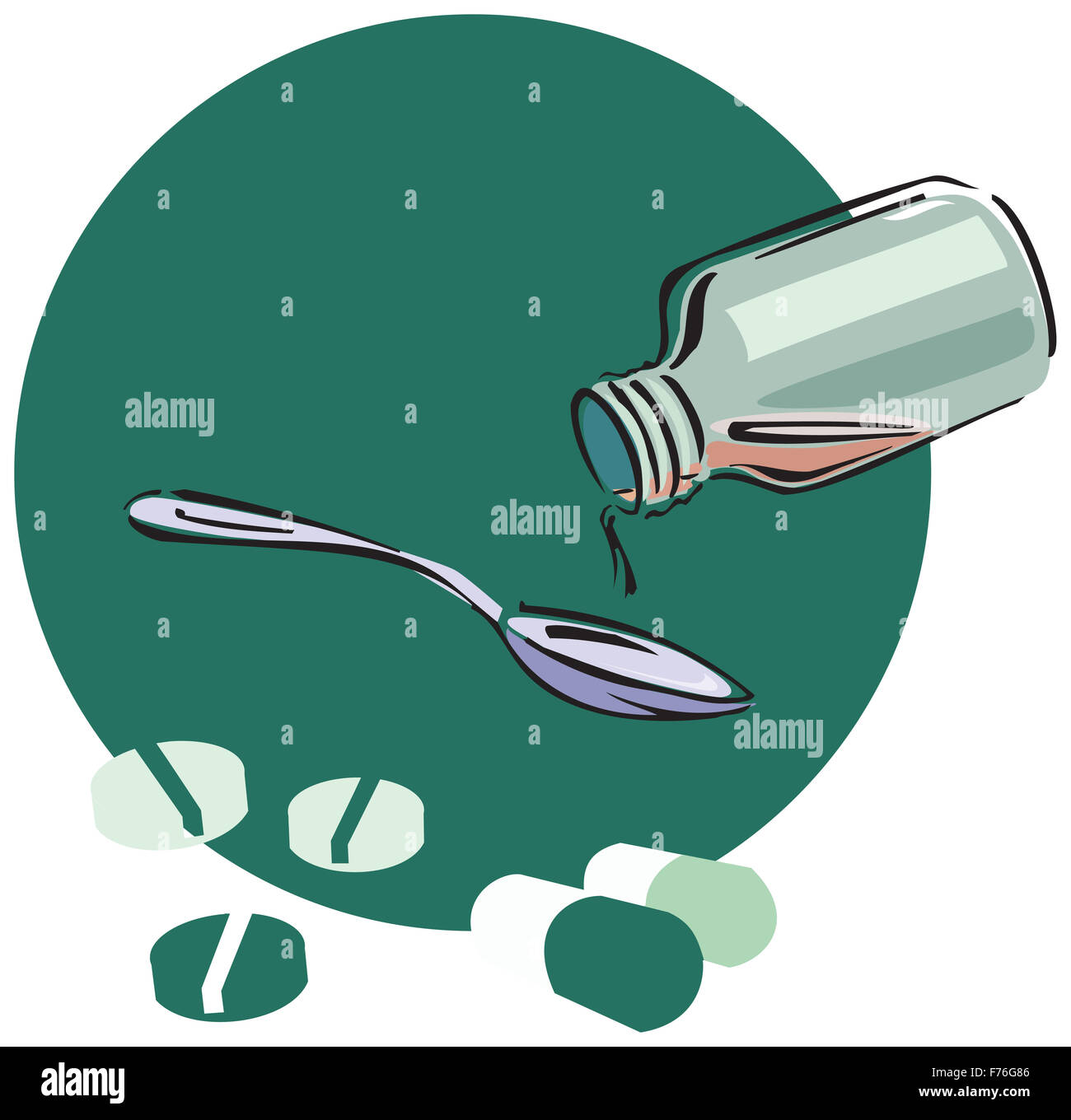 Syrup pouring illustration hi-res stock photography and images - Alamy