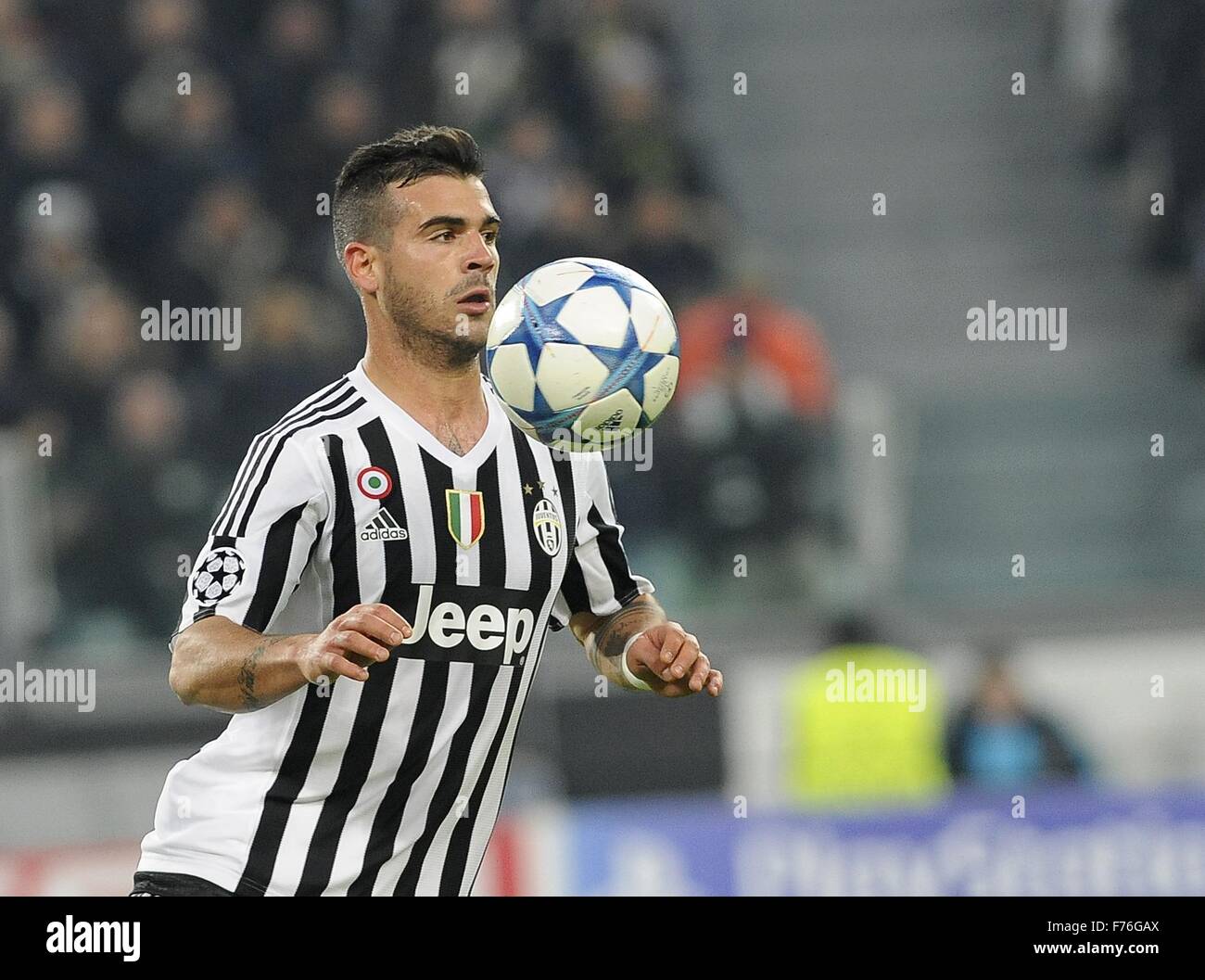 Juventus' Itlian player Stefano Sturaro in action during the Uefa ...
