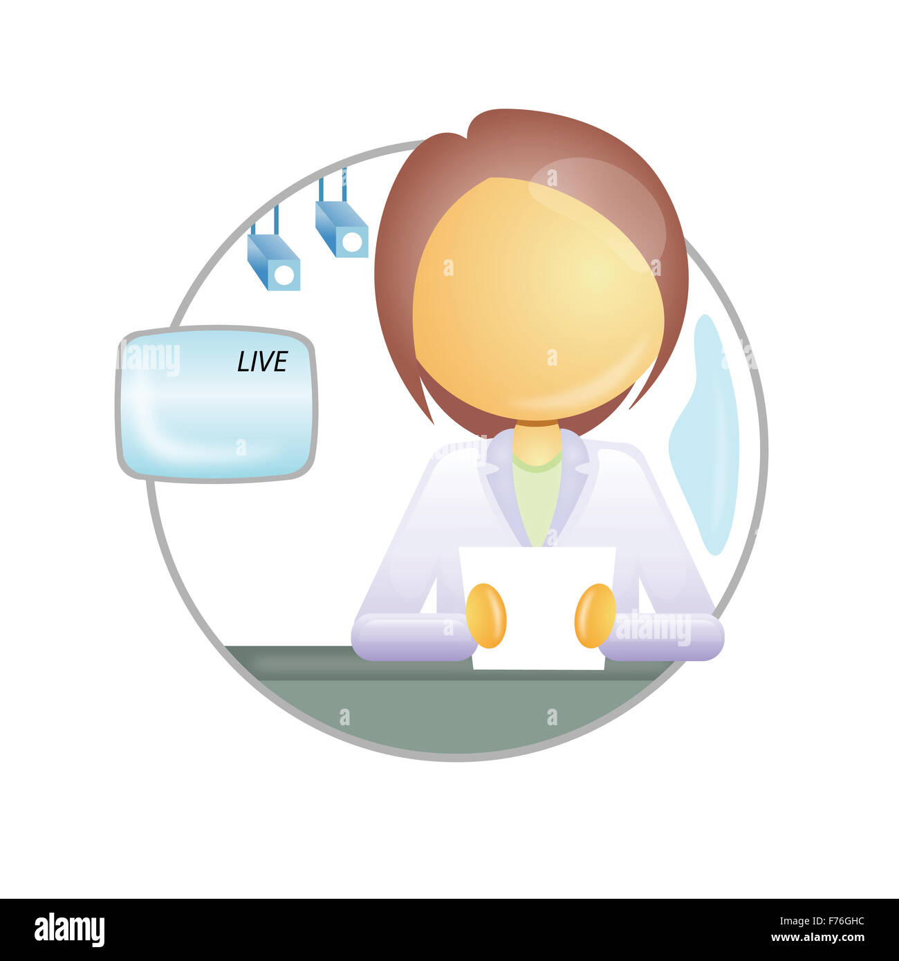 News tv studio Cut Out Stock Images & Pictures - Alamy