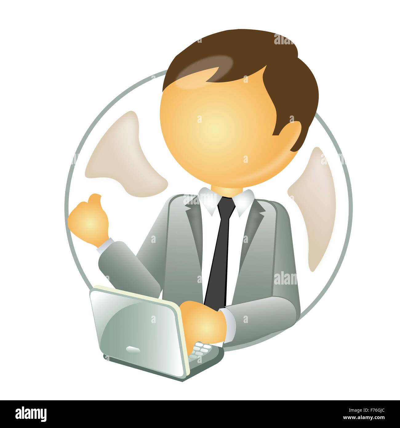 Logo of business man hi-res stock photography and images - Alamy
