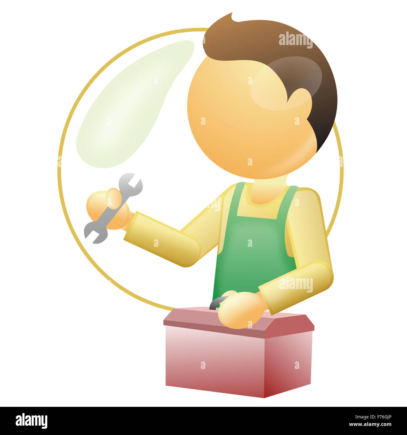 Repair engineer Cut Out Stock Images & Pictures - Alamy