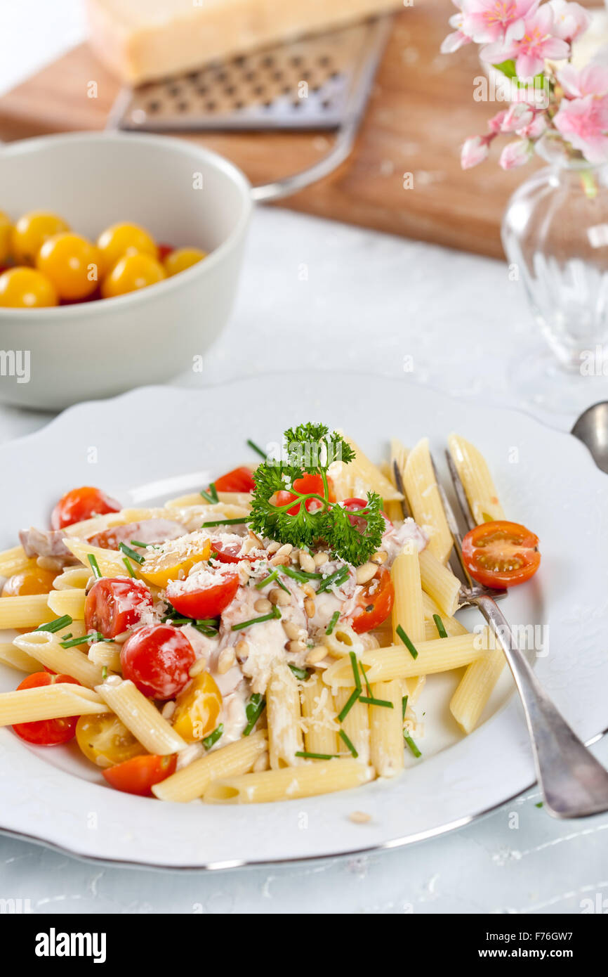Delicious pasta dish Stock Photo - Alamy