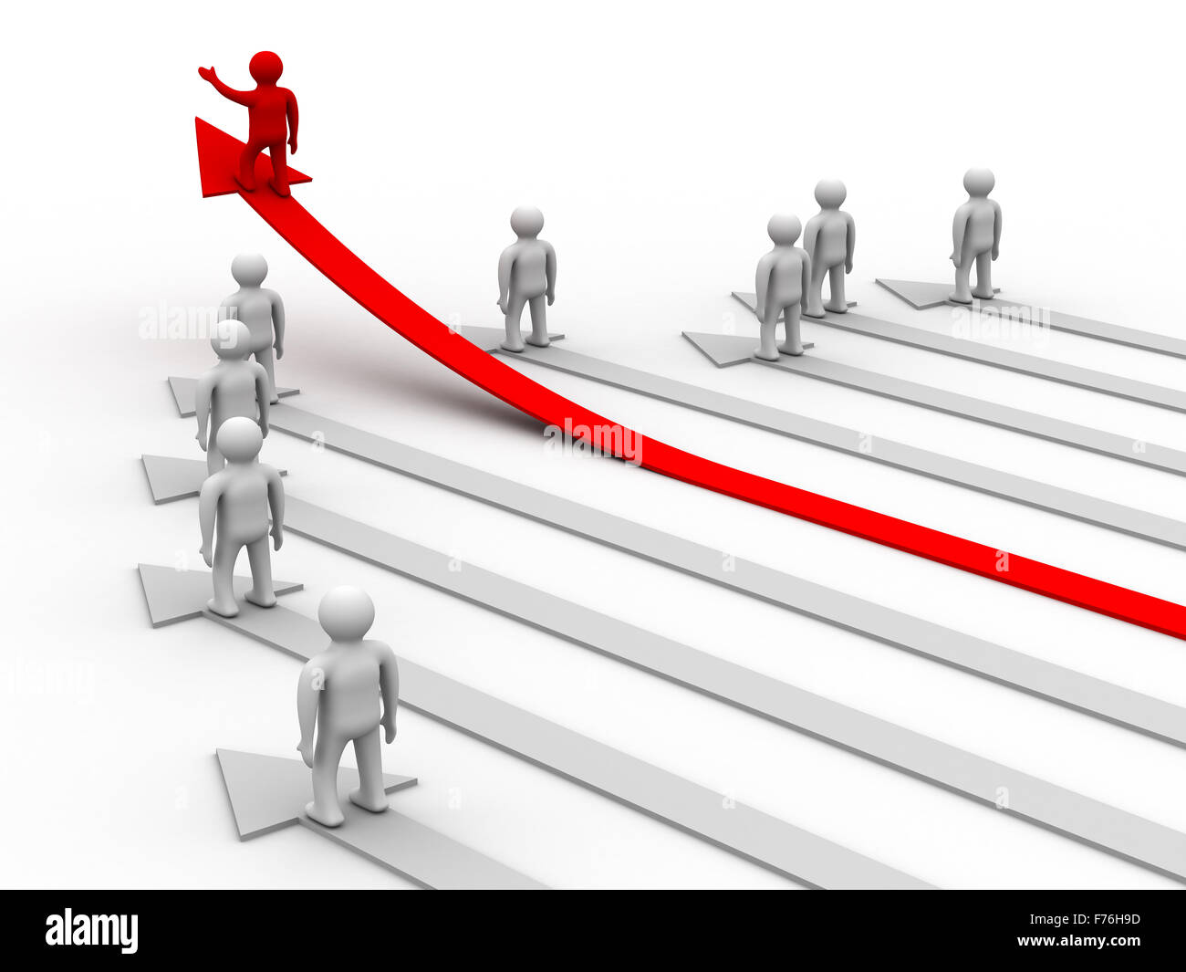 Direction of movement. 3D image Stock Photo - Alamy