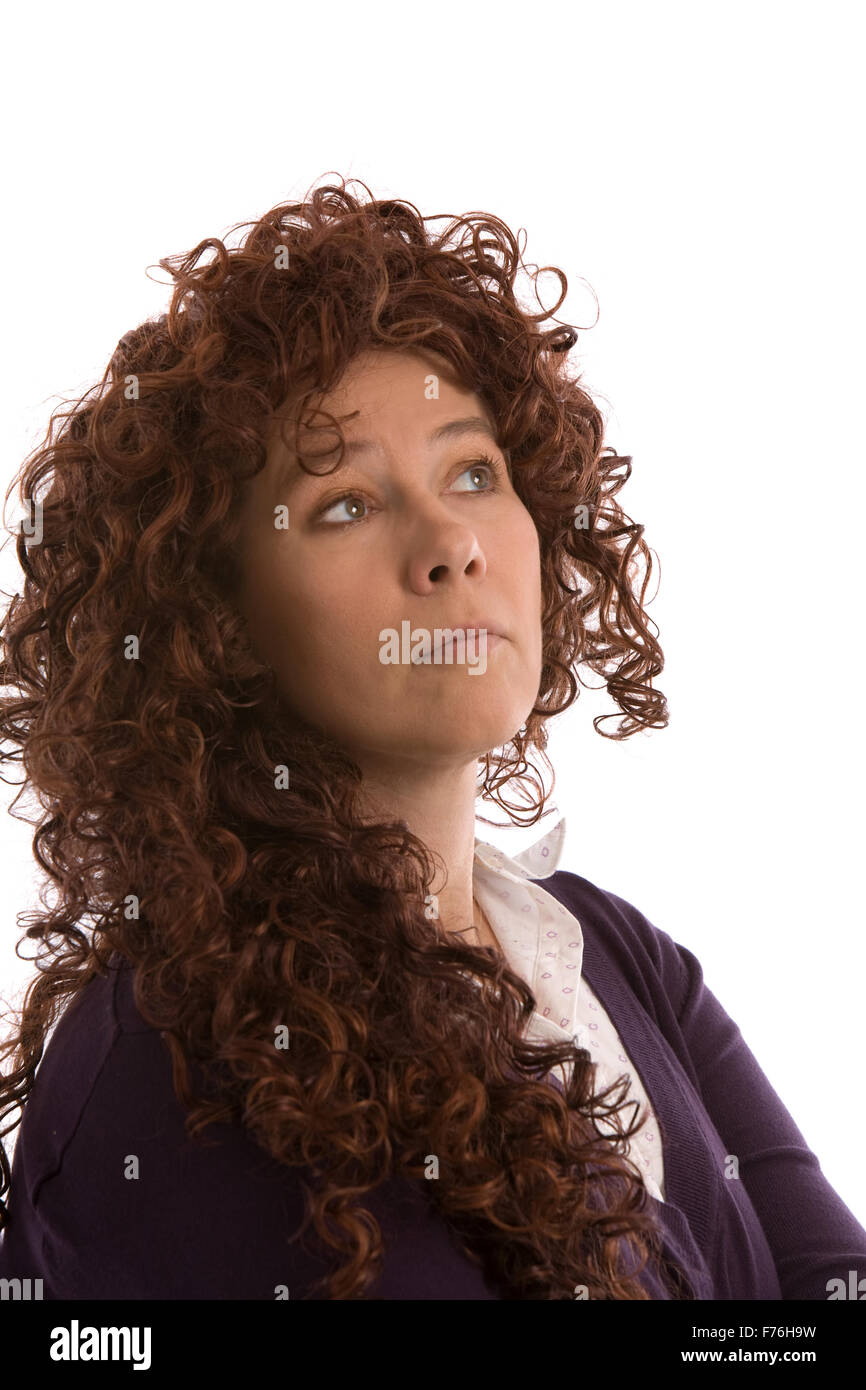 Serious mature redhead woman hi-res stock photography and images - Alamy