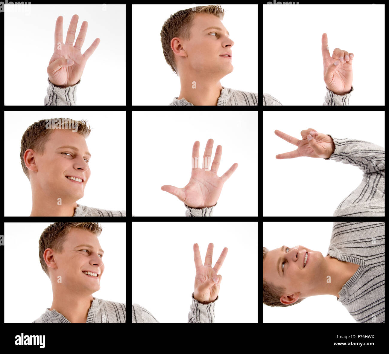 Guy hand composition collage hi-res stock photography and images - Alamy