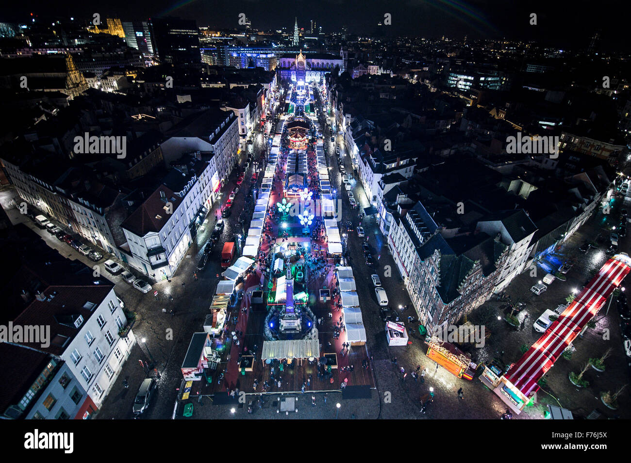 (File) Christmas lights show at the Grand Place in Brussels, Belgium on ...
