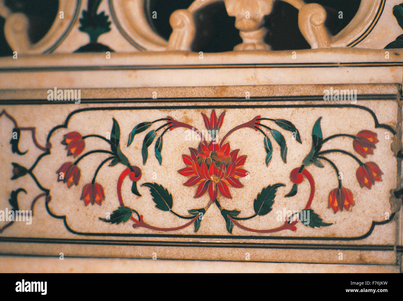 Inlay work, taj mahal, agra, delhi, india, asia Stock Photo: 90500813 ...